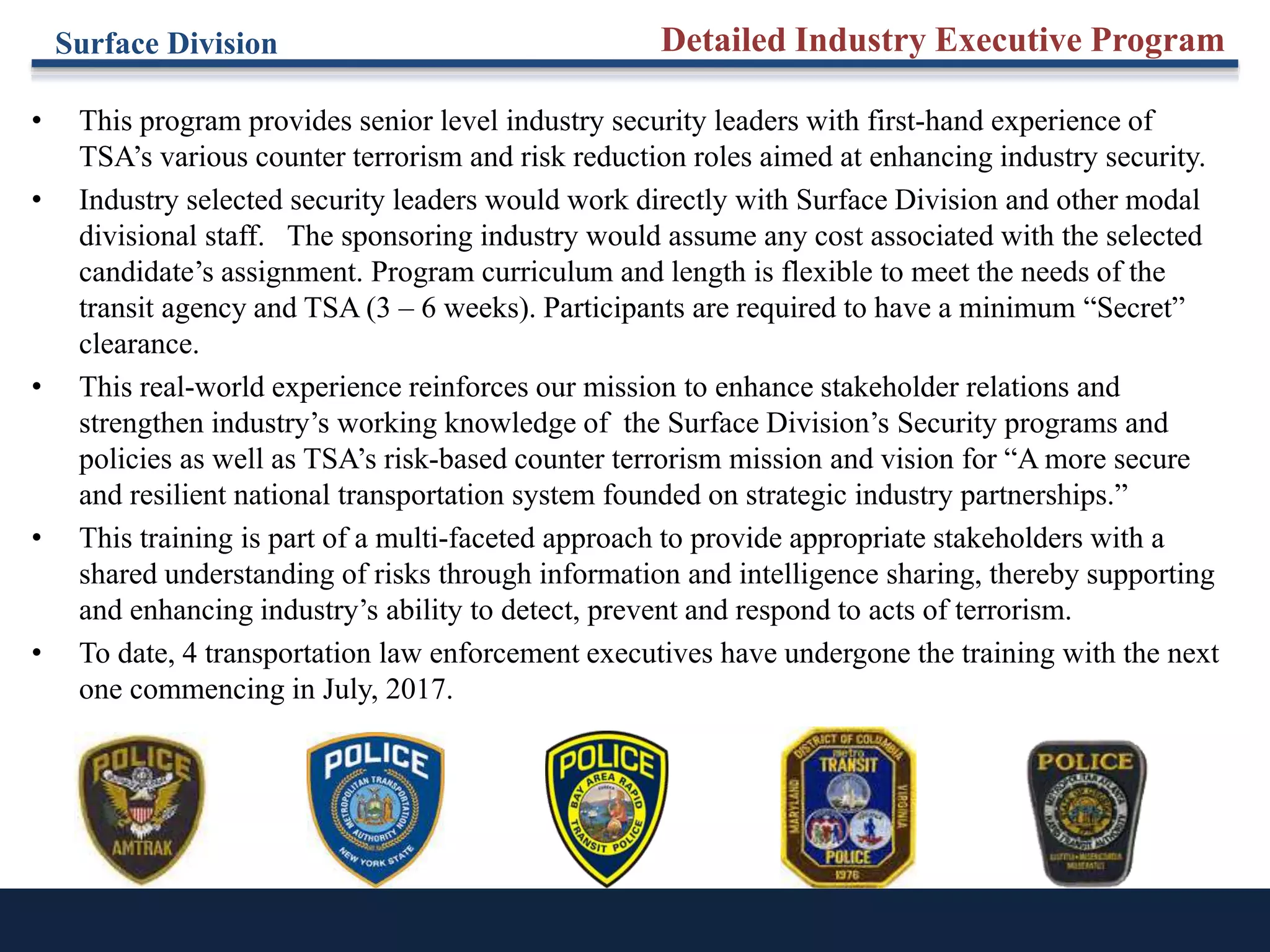 Surface Division, OSPIE, TSA | PPTX