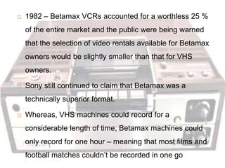 Sony betamax | PPSX