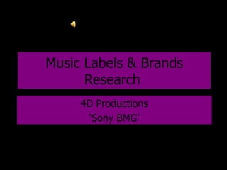 Sony BMG | PPT