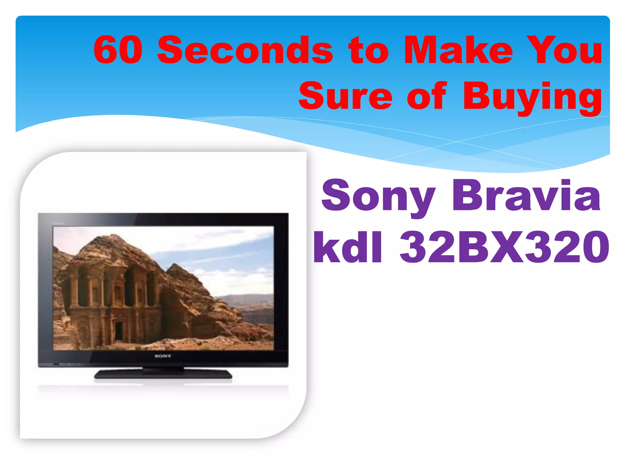 Sony bravia kdl32 bx320 | PDF | Computer Peripherals | Computing