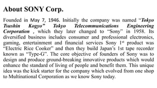 Sony corp. | PPTX