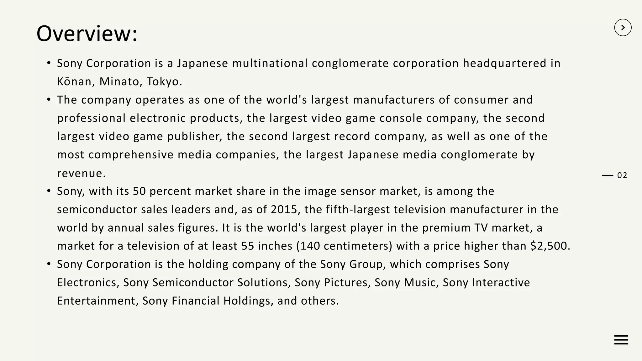 Sony corporation | PDF