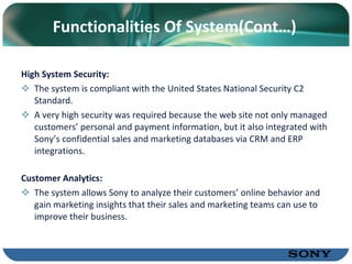 ERP Case Study On Sony Corporation | PPT