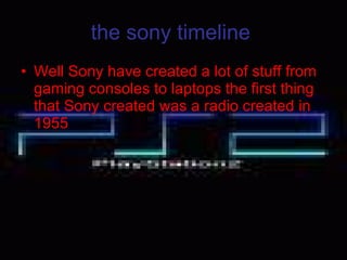 Sony entertainment | PPT