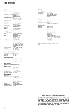 Sony hcd zx6 - zx8 | PDF