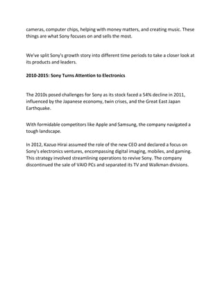Sony History And Evolution with Rangs Electronics.pdf