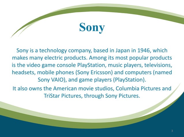 BCG Matrix of Sony Pakistan | PPT