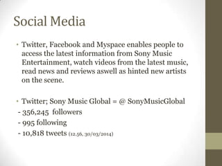 Sony major label study | PPT