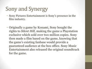 Sony major label study | PPT