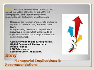 Sony Marketing Plan Slide Show | PPT