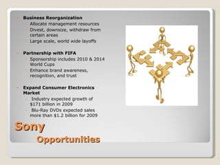 Sony Marketing Plan Slide Show | PPT