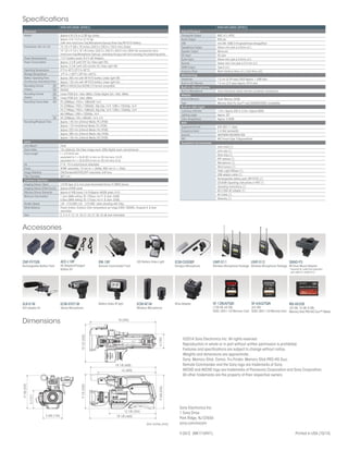 Sony HXR-MC2500 | PDF | Cameras and Camcorders | Consumer Electronics