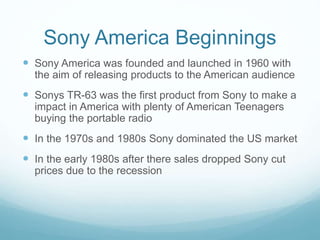 Sony media conglomerate | PPTX