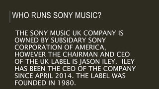 Sony music | PPTX