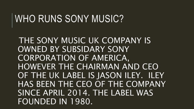 Sony music | PPTX