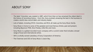 Sony music uk | PPTX