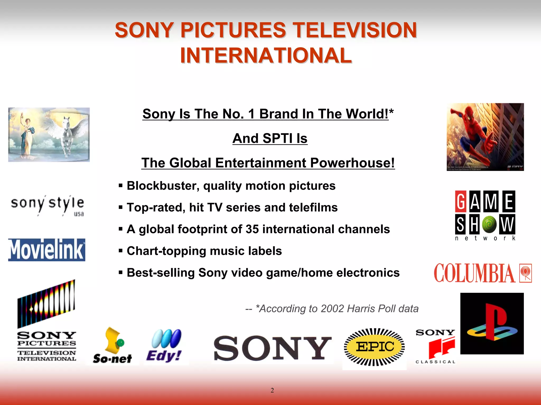 Sony Networks presentation (PowerPoint slide-deck) - client: Sony Pictures Television ...