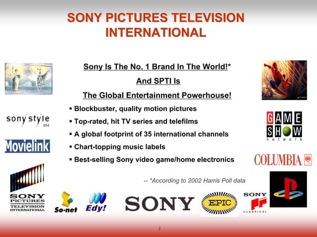 Sony Networks presentation (PowerPoint slide-deck) - client: Sony Pictures Television ...