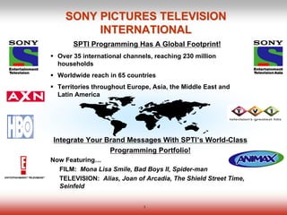 Sony Networks presentation (PowerPoint slide-deck) - client: Sony ...
