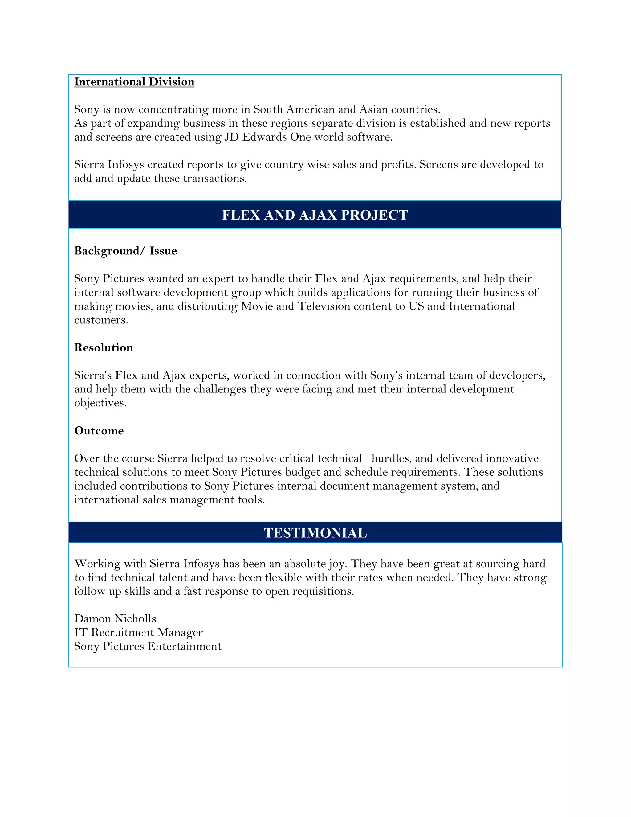 Sony pictures entertainment case study | PDF | Home Entertainment ...