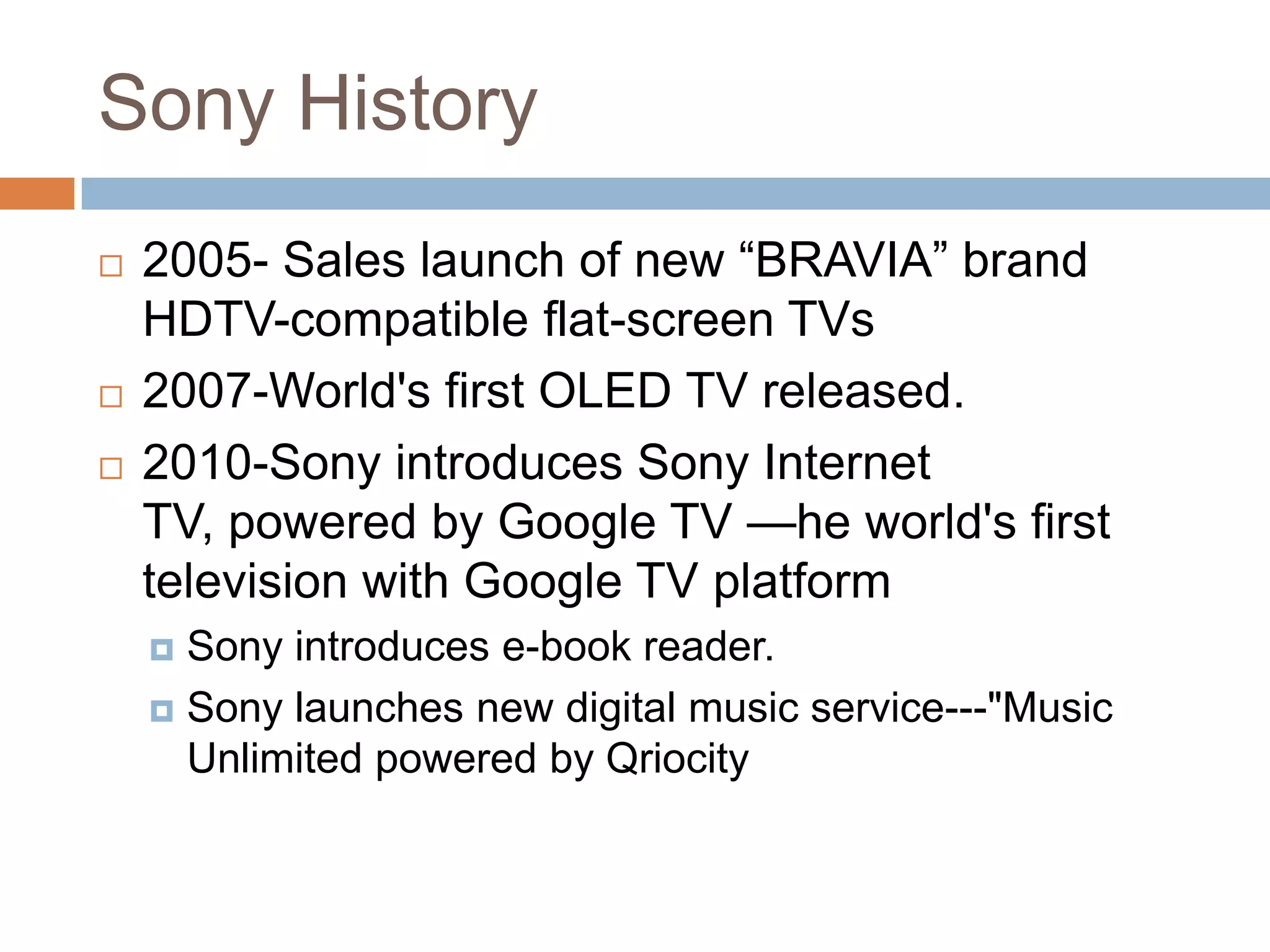 Sony ppt | PPTX