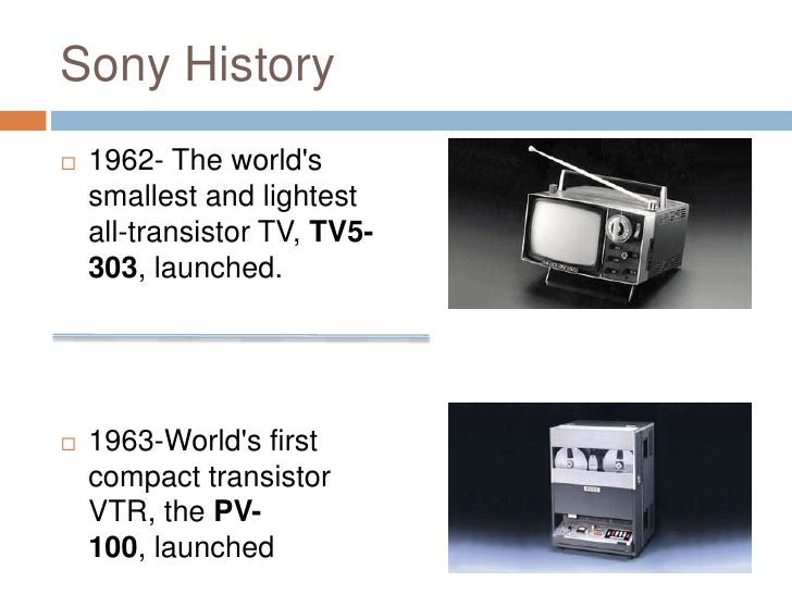 Sony ppt