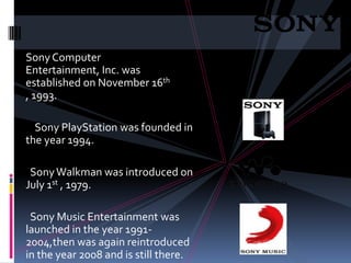 Sony presentation | PPTX