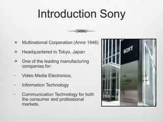 Sony International Management | PPTX