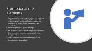Sony - Marketing Mix | PPTX