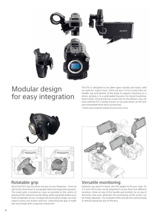 Sony PXW-FS5 brochure | PDF