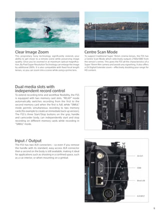 Sony PXW-FS5 brochure | PDF