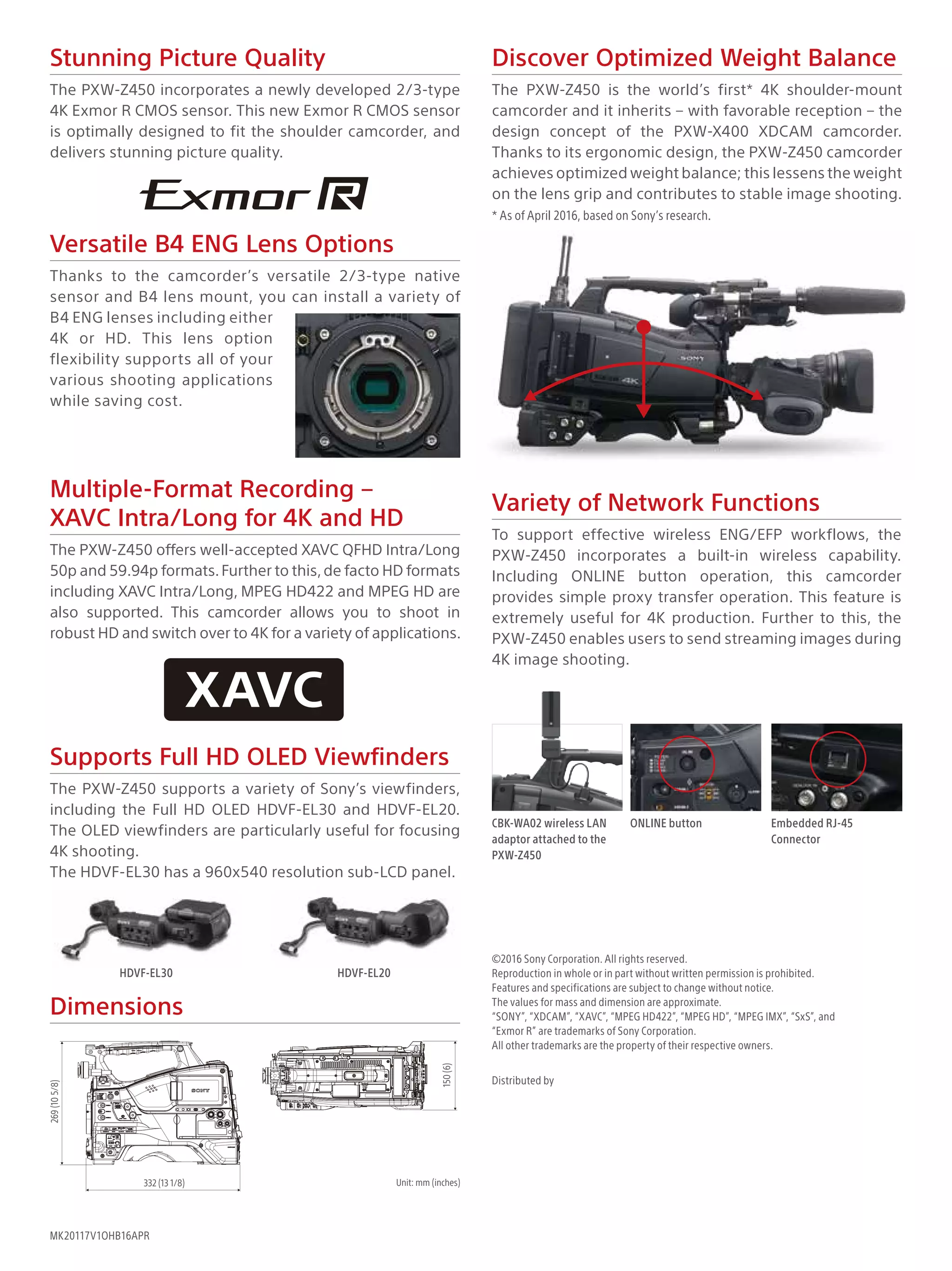 Sony PXW-Z450 | PDF