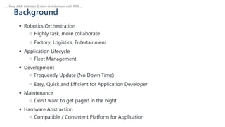 Sony robotics overview | PDF