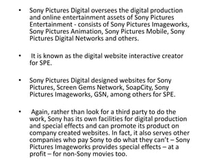Sony's development and vertical integration | PPTX