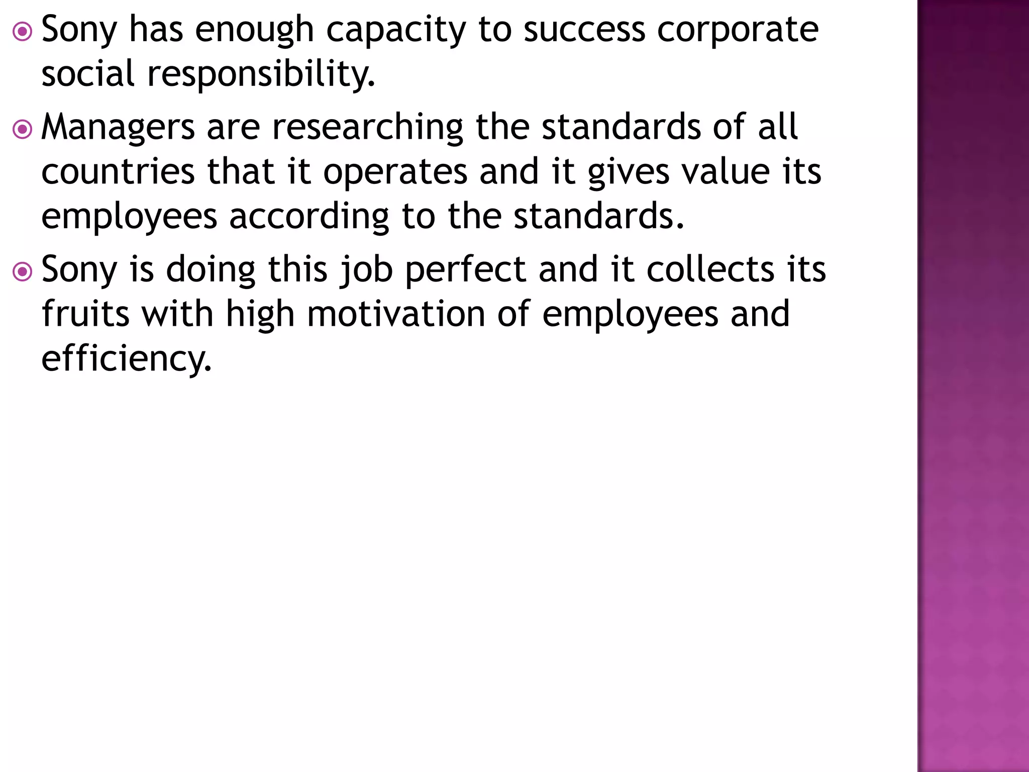 Sony's human resource management | PPTX