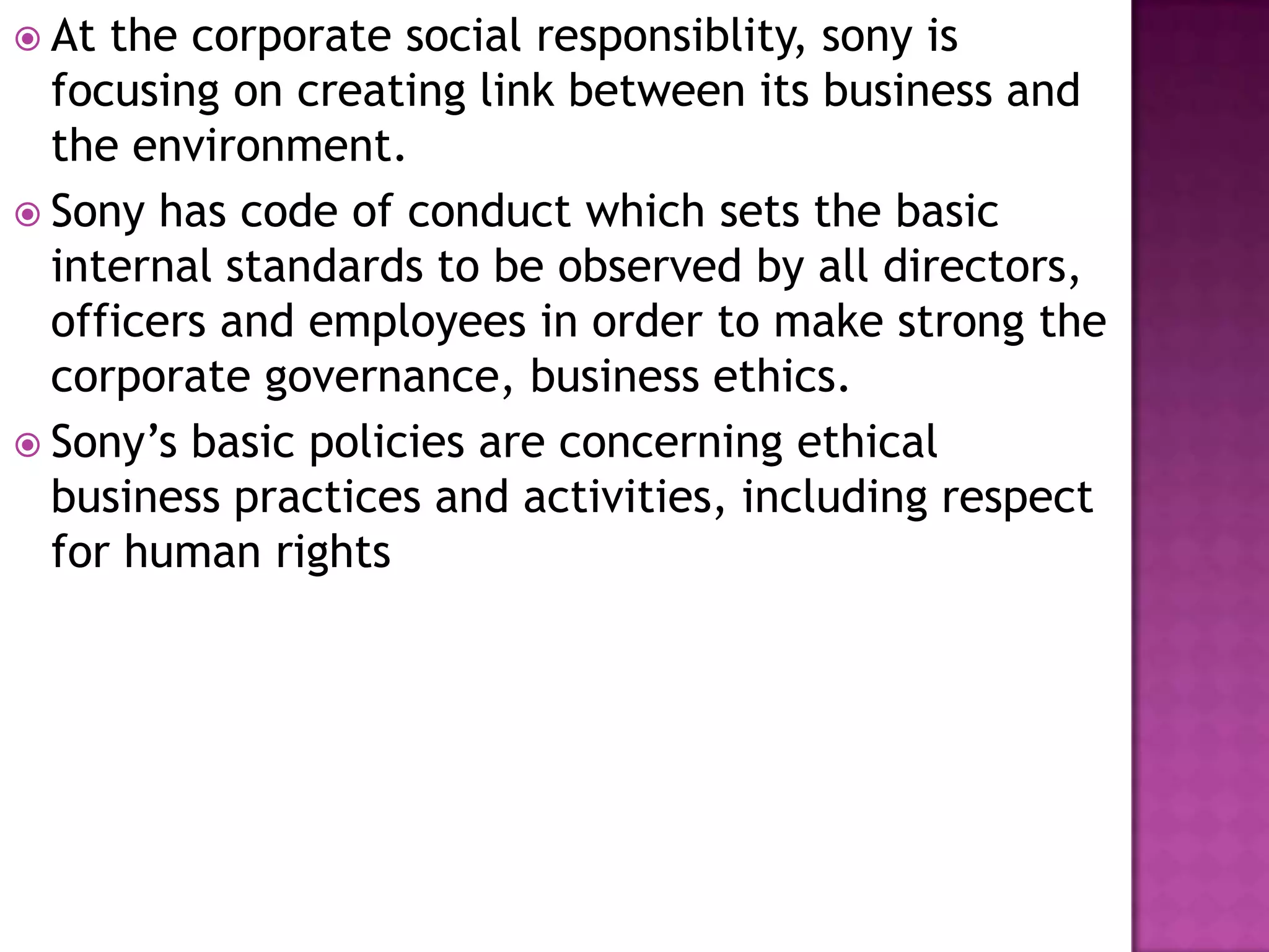 Sony's human resource management | PPTX