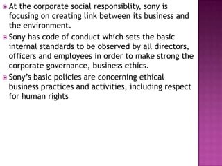 Sony's human resource management | PPTX