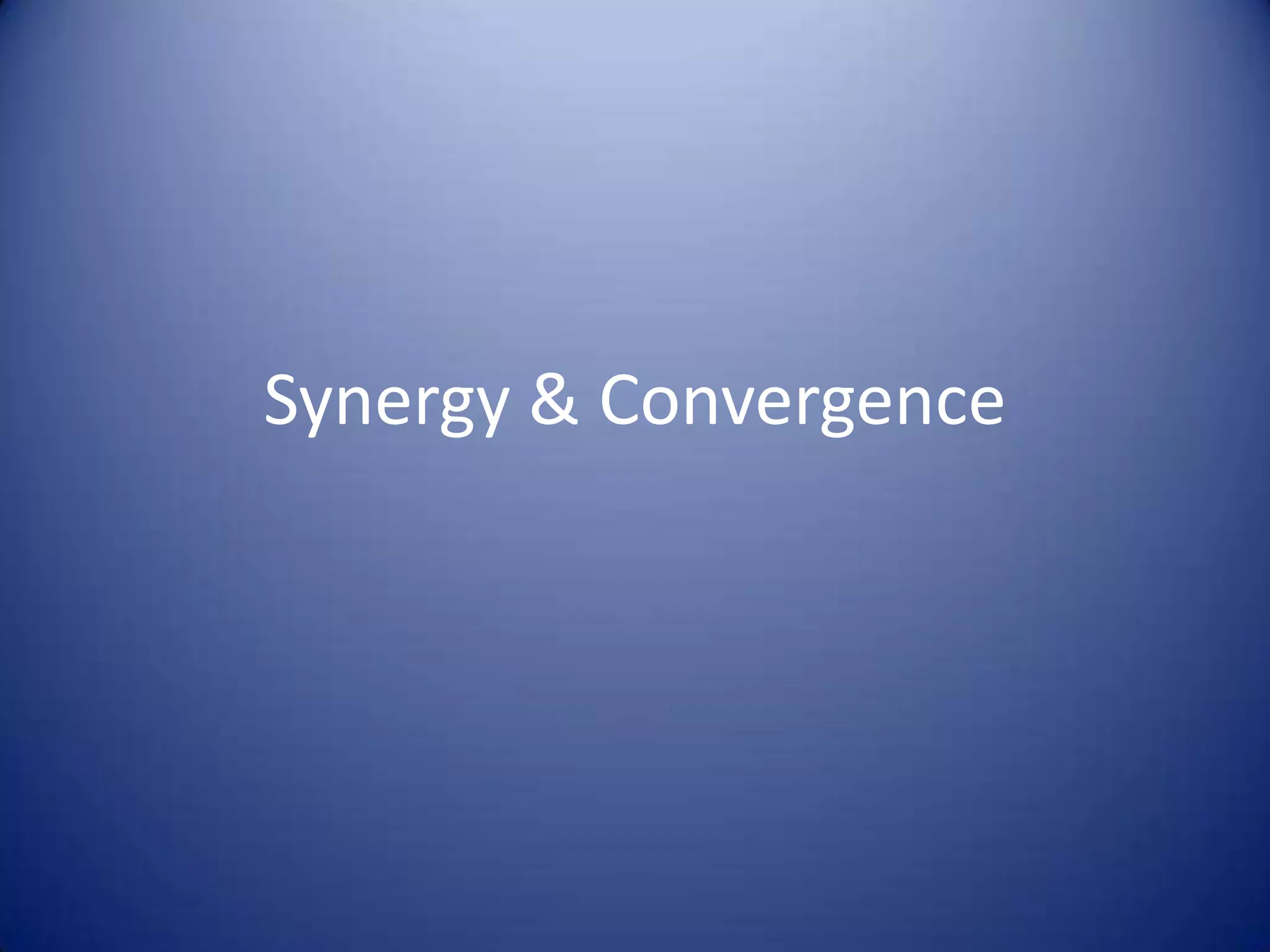 Sony Synergy And Convergence | PPTX