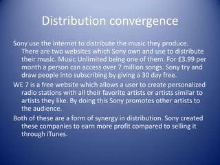 Sony Synergy And Convergence | PPTX | Digital Audio | Computer Software ...