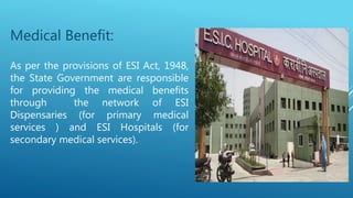 ESI ACT 1948 | PPTX | Government Support and Welfare | Financial Assistance