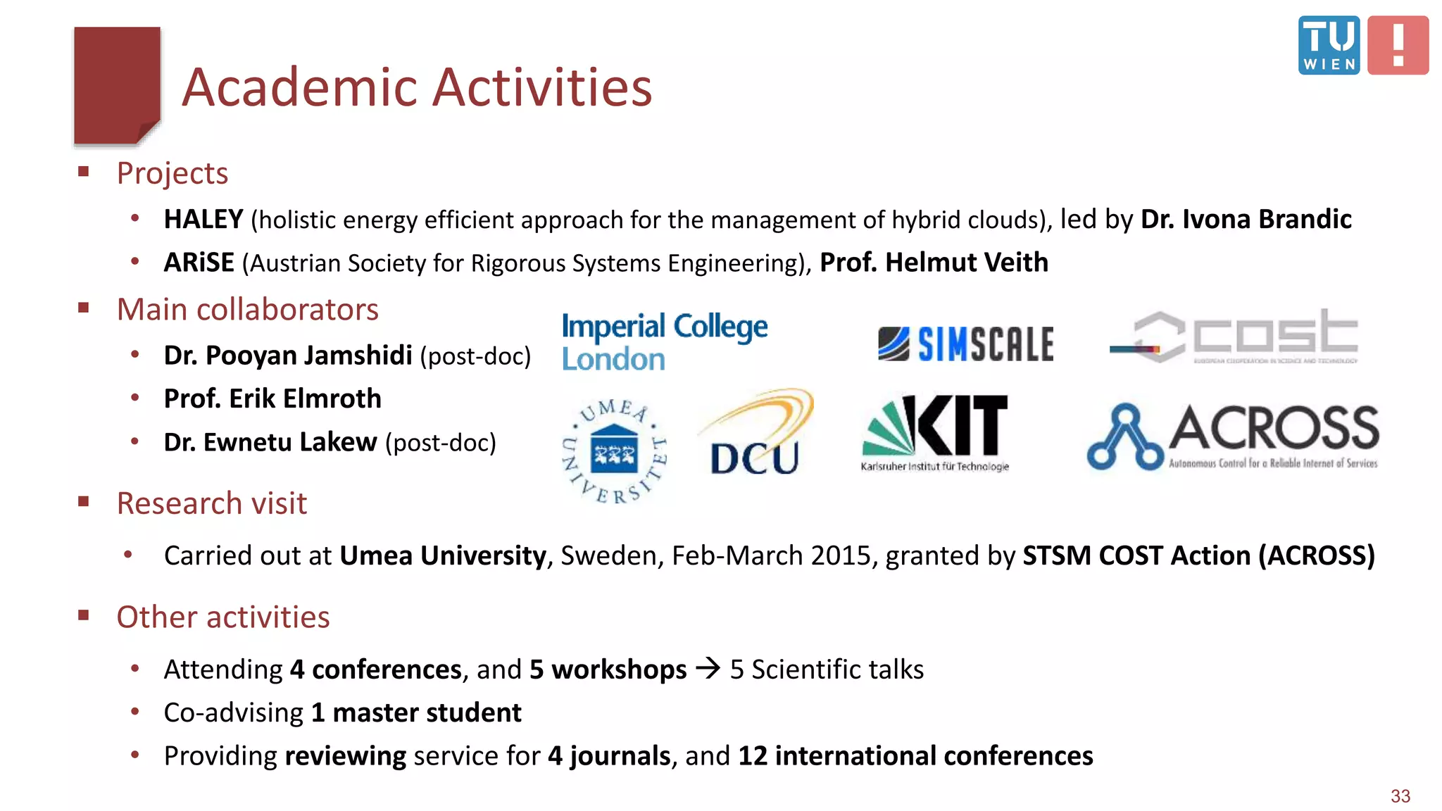 Quality of Service Control Mechanisms in Cloud Computing Environments | PPTX
