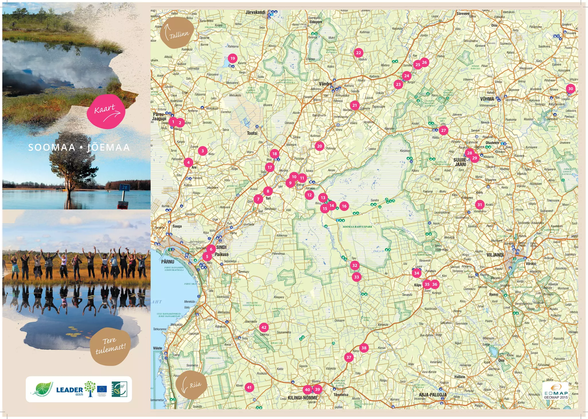 Soomaa turismipiirkonna kaart 2016 | PDF