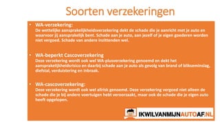 Soorten verzekeringen | PPTX