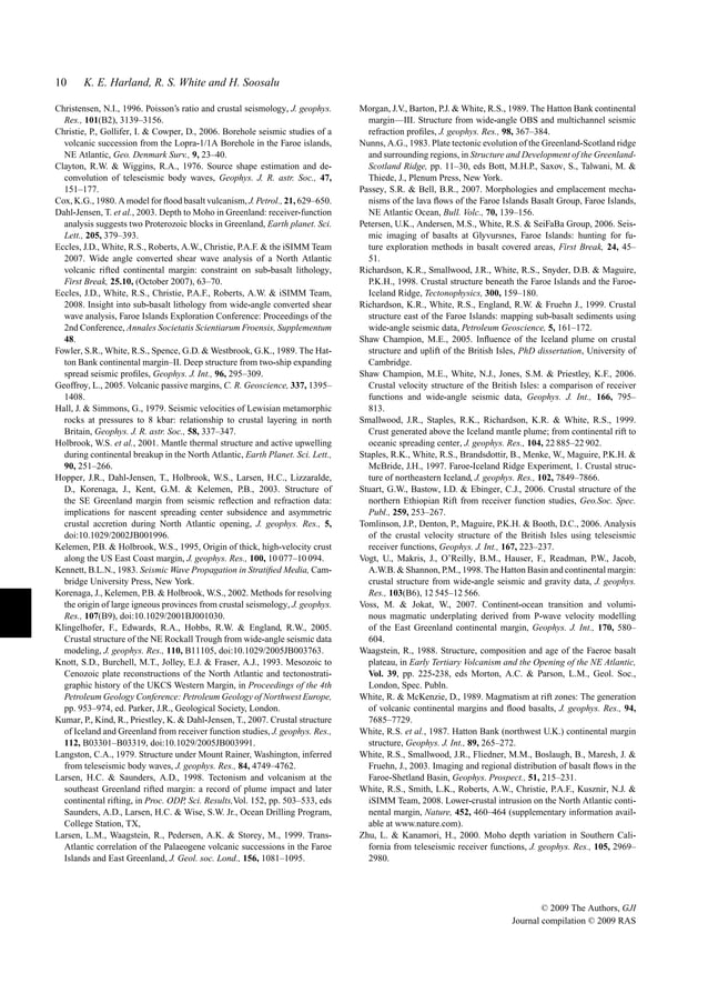 Soosalu Crustal Structurebeneaththefaroeislandsfromteleseismicreceiverfunctions Pdf