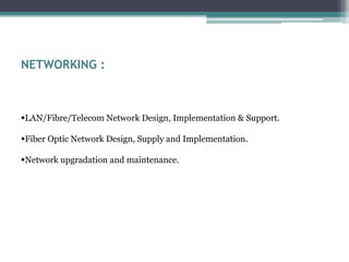 Computer Networking solution providers | PPTX