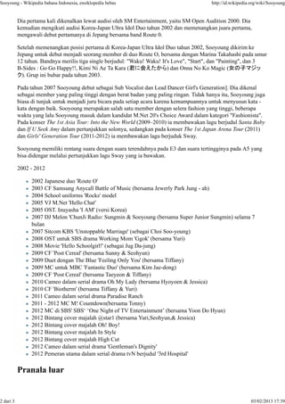 Sooyoung wikipedia bahasa indonesia, ensiklopedia bebas | PDF