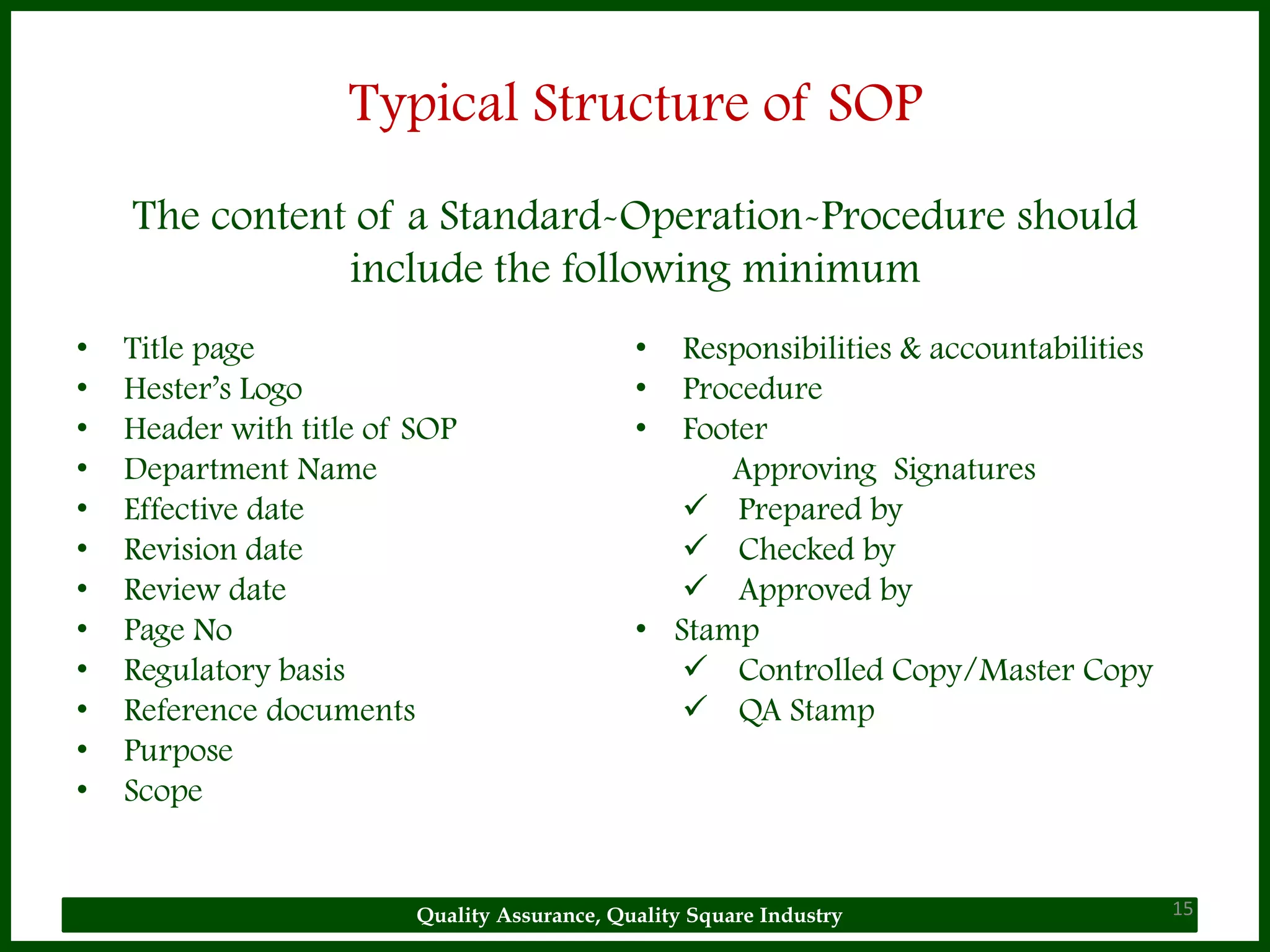 SOP | PPTX