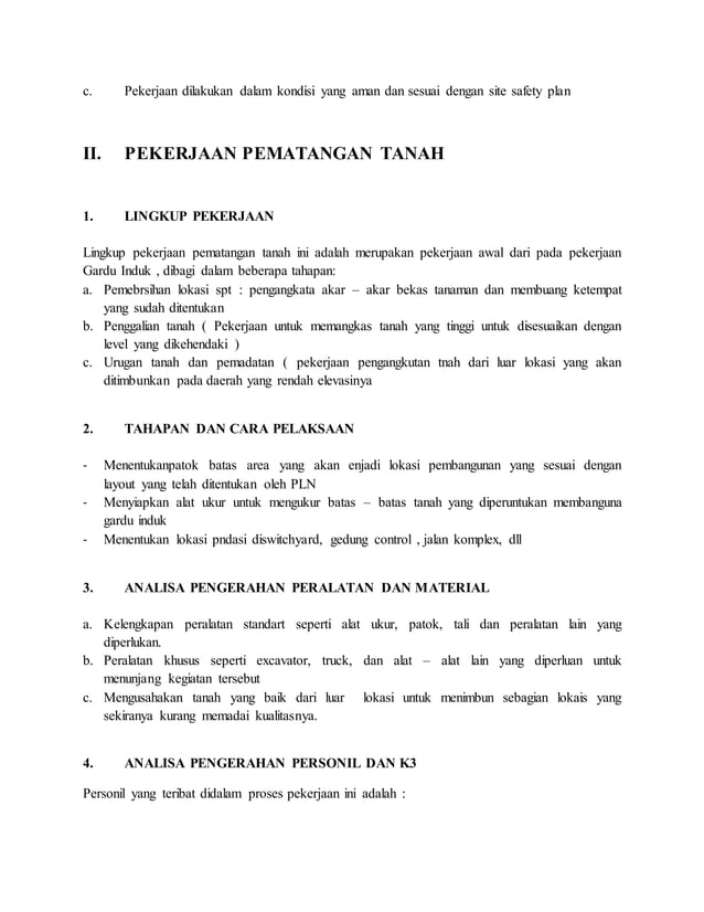 SOP Pekerjaan Konstruksi