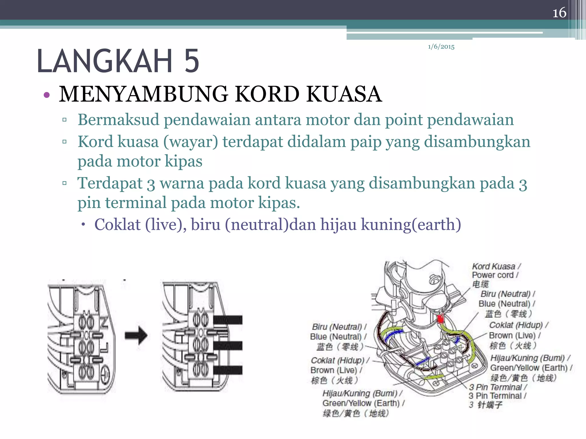 Sop Pemasangan Kipas Siling | PPT