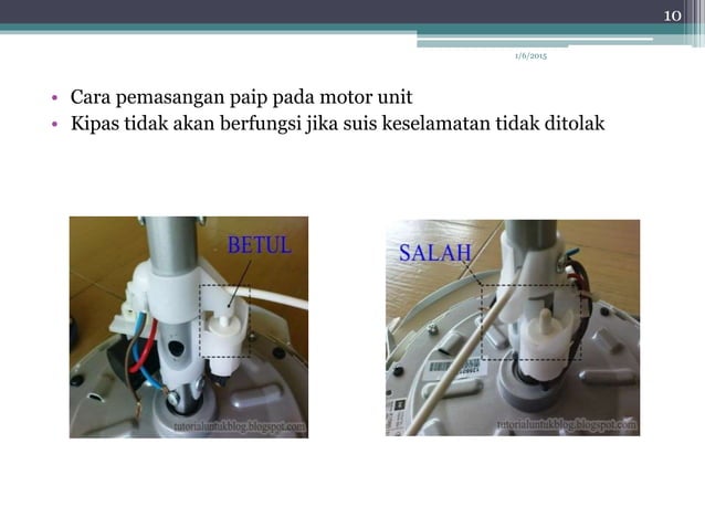 Sop Pemasangan Kipas Siling | PPT